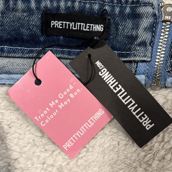 PrettyLittleThing | Tops | Vintage Belted Denim Bando Top By Pretty ...